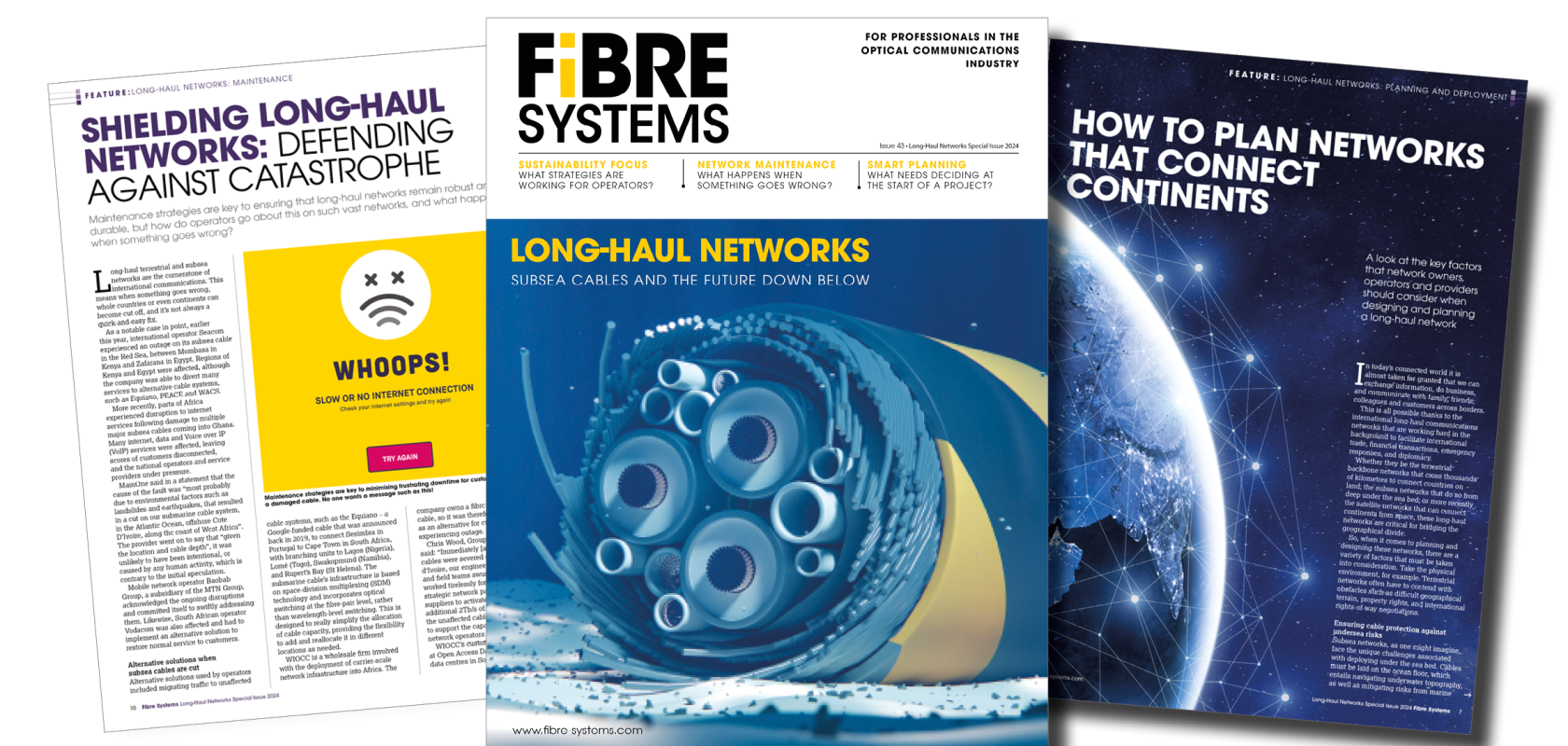 Long-haul networks special edition is now released | Fibre Systems
